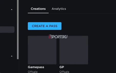 Cara Buat Game Pass Roblox Esportsku