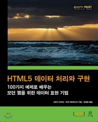 에이콘출판사 HTML5 데이터 처리와 구현 100가지 예제로 배우는 모던 웹을 위한 데이터 표현 기법 acorn PACKT