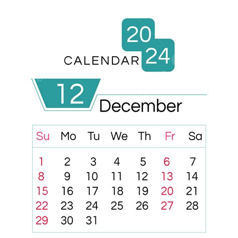 تقويم شهر 2024 ديسمبر بسيط أزرق هندسي ٢٠٢٤ شهر التقويم Png والمتجهات