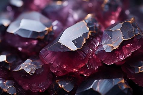 Premium Photo Closeup Abstract Texture Mineral Ruby Background