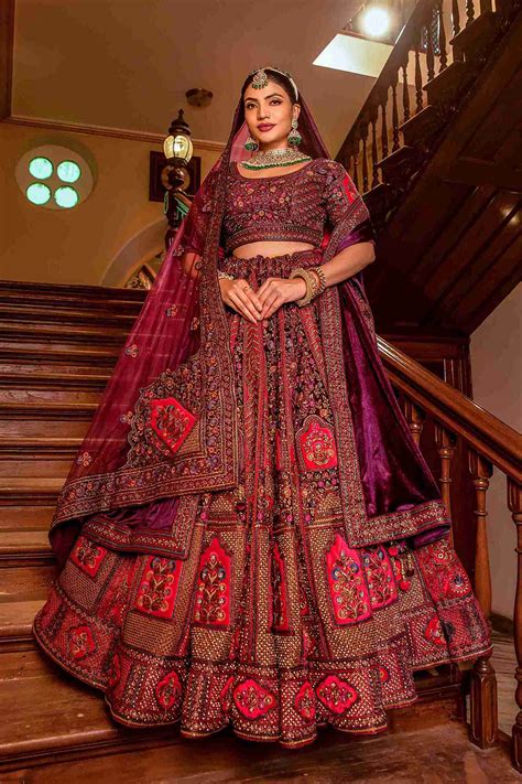 Top Rajwadi Bridal Lehenga Parnika India
