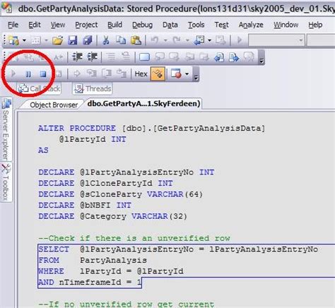 Unable To Debug SQL Server 2005 Stored Procedures In Visual Studio Team