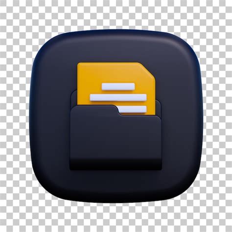 Premium Psd 3d User Interface Document Icon Isolated