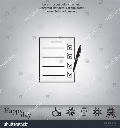 Checklist Vector Illustration Stock Vector Royalty Free Shutterstock