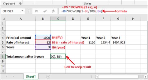 Compound Interest Formula In Excel Easy Excel Tips Excel Tutorial Free Excel Help Excel