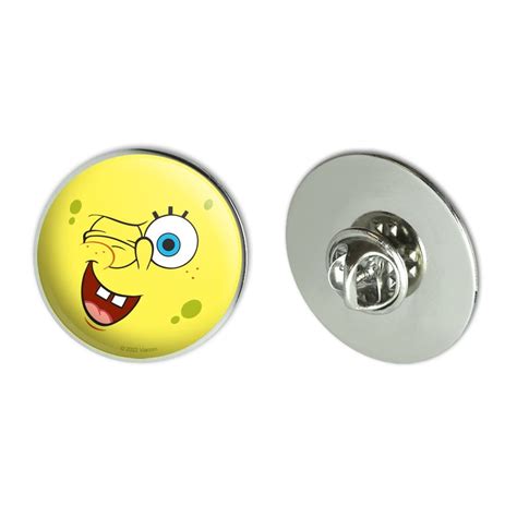 Spongebob Winking Face Metal 1 1 Tie Tack Hat Lapel Pin Pinback