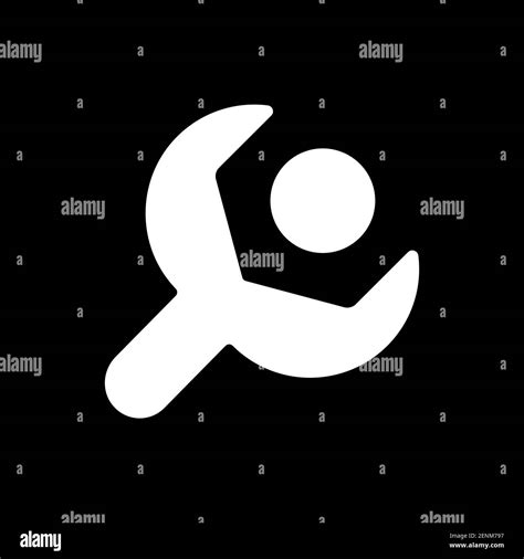 Setup Dark Mode Glyph Icon Stock Vector Image And Art Alamy