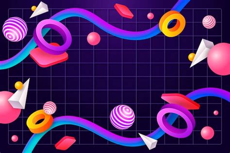 Реалистичный 3d абстрактный фон Бесплатно векторы