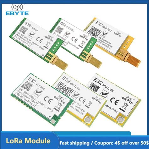 Sx1278 Sx1276 Lora Module Ebyte E32 Series Smd Dip 433mhz 915mhz 868mhz 20dbm 30dbm Ipex Stamp