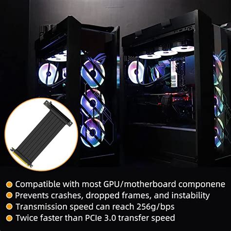Pcie 3 0 Graphics Card Extension Cable Pci E 16x T Grandado