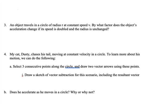 solved 3 an object travels in a circle of radius r at