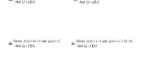 Composite Function Worksheet Pdf Form Formspal