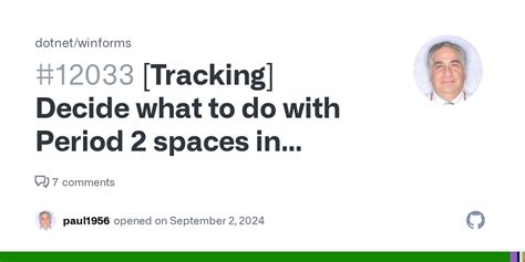 Tracking Decide What To Do With Period 2 Spaces In Quoted Strings And Resource Strings · Issue