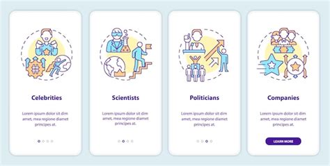 Premium Vector Trendsetters Onboarding Mobile App Screen