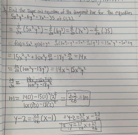 Equation Of Tangent Line How To Find The Equation Of A Tangent Line