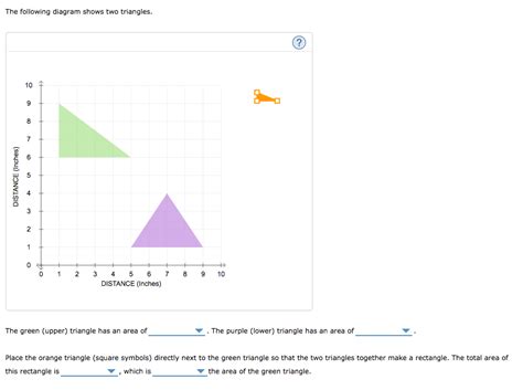 solved the following diagram shows two triangles the green