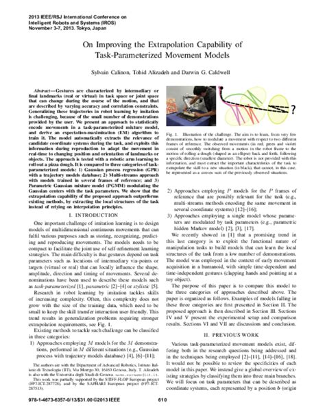 Pdf On Improving The Extrapolation Capability Of Task Parameterized