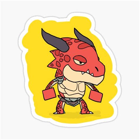 Brawlhalla Ragnir Sticker For Sale By Clunse Redbubble