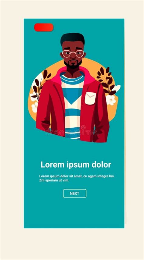 Beautiful African American Man Young Guy Posing In Casual Clothes