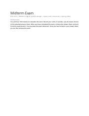 ECE 2372 Midterm Exam Key Pdf Midterm Exam ECE 2372 Modern