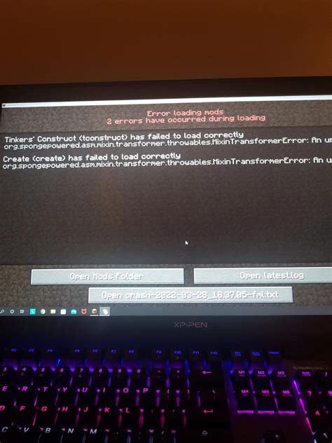 Mods Have Failed To Load Correctly Java Rminecrafthelp