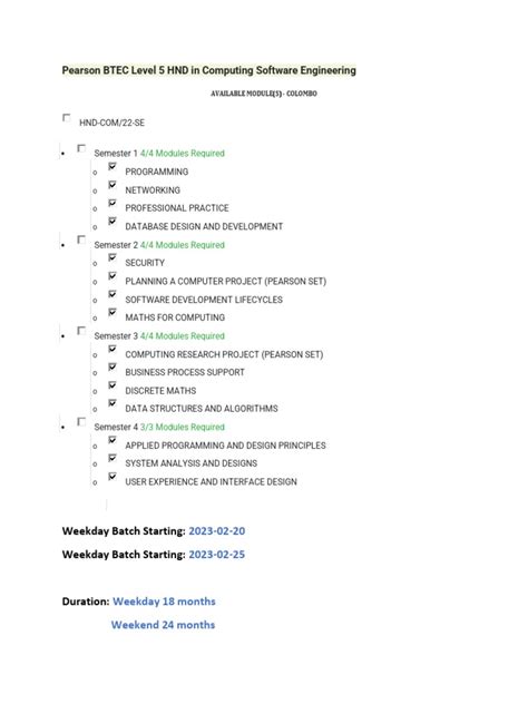 Pearson Btec Level 5 Hnd In Computing Software Engineering Pdf Computing Payments