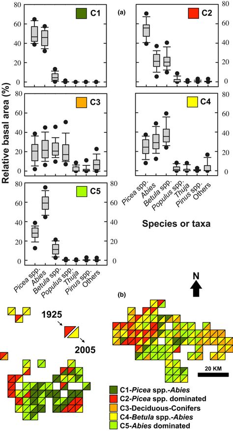 Forest Communities Identified Using K Means Clustering A And Download Scientific Diagram