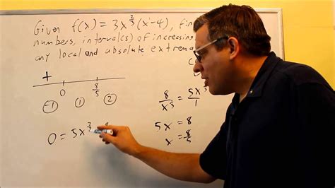 Increasing Decreasing And Local Extrema Using First Derivative Test