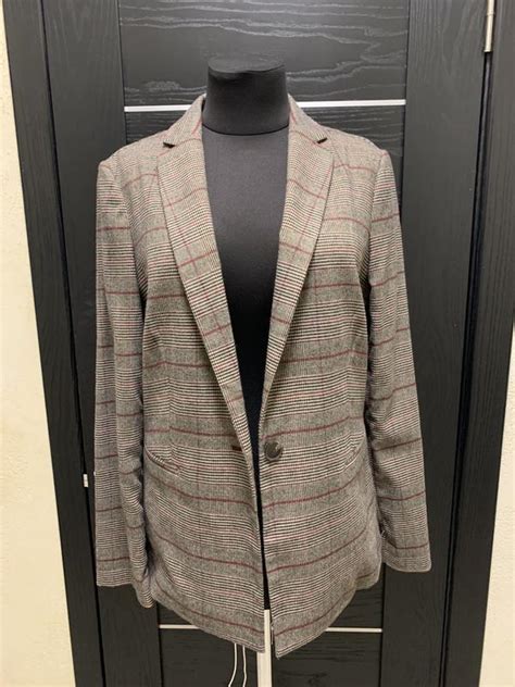 Блейзер пиджак жакет клетка S Olivet — цена 380 грн в каталоге Пиджаки и жакеты Купить