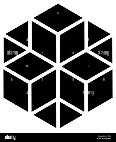 3d Cube Icon Symbol Illustration Building Cargo Icon Squares Cubic