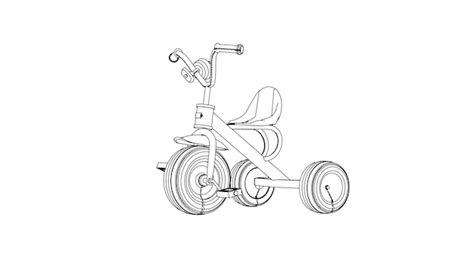 Triciclo Clipart En Blanco Y Negro