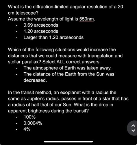 Solved What Is The Diffraction Limited Angular Resolution Of Solved What Is The Diffraction Limited Angular Resolution Of