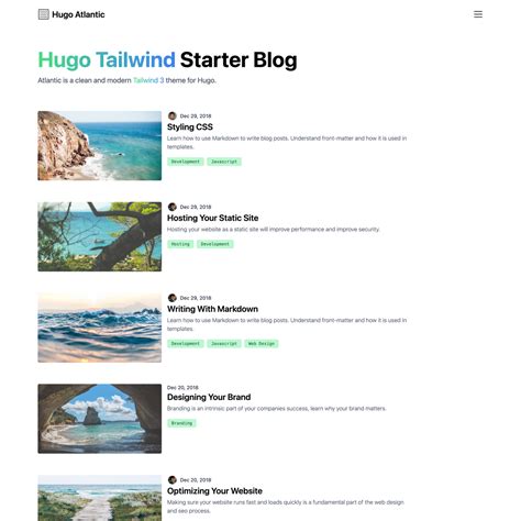 Github Zerostaticthemeshugo Atlantic Theme A Tailwind 3 Starter