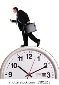 Man Running Clock Images Stock Photos Vectors Shutterstock