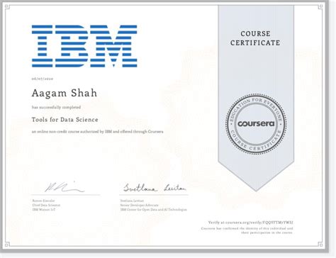 Aagam Shah On Linkedin Datascience Ibm Coursera R Sql Python