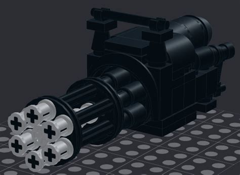 Lego Moc Gatling Gun By Unnamed Rebrickable Build With Lego