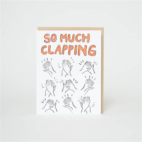 Clapping Congrats Card Egg Press
