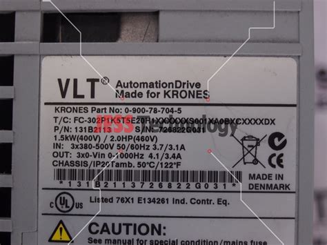 Jess Repair Service In Malaysia Repair Danfoss Danfoss Inverter Vlt 131b2113 Krones 0 900 78