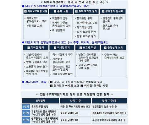 금감원·상장협 책임 강화 등 내부회계관리제도 개선 대한경제