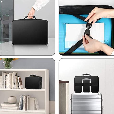 Organizer Bag Fireproof Document Bag With Lock Por Grandado