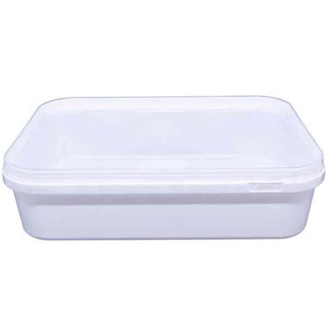 60 Oz Rectangular Plastic Container Divan Packaging