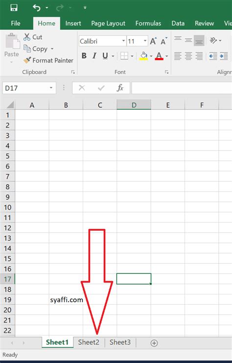 cara menampilkan sheet di excel