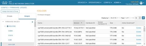 Cisco IoT Field Network Director User Guide Release X Managing Firmware Upgrades Cisco