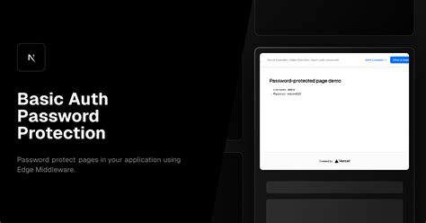 Basic Auth Password Protection