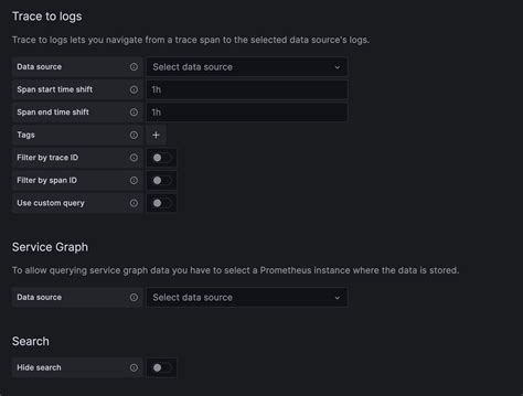 trace to metrics missing from tempo data source in grafana · issue