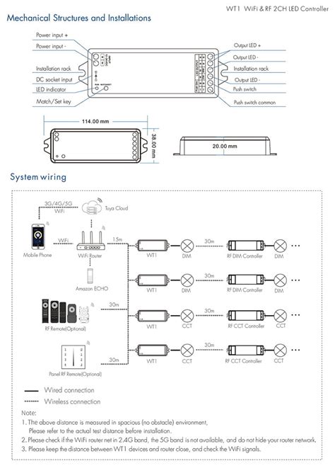 Bluetooth RF 2 4GHz 5 In 1 RGB CCT 5CH LED Controller TUYA APP Cloud Control Voice Control