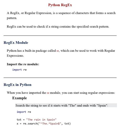 Python Regex Session 28 Pdf Connect 4 Techs