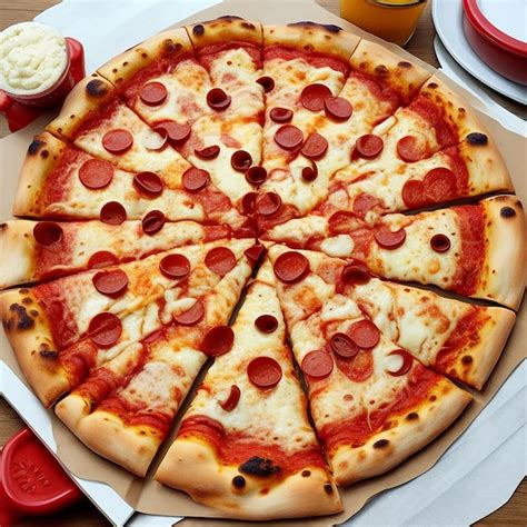 Premium Ai Image Deluxe Pizza With Pepperoni Sausage Mushrooms And