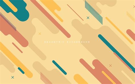 Premium Vector Abstract Geometric Background Colorful Rounded Diagonal Shape