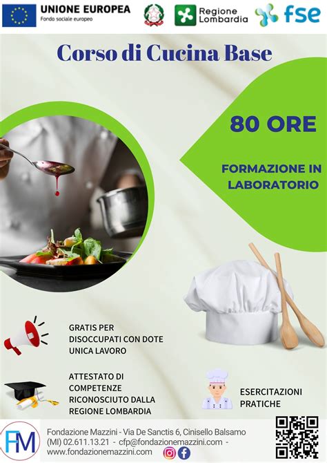 corso di cucina base 30 05 22 fondazione mazzini cinisello balsamo